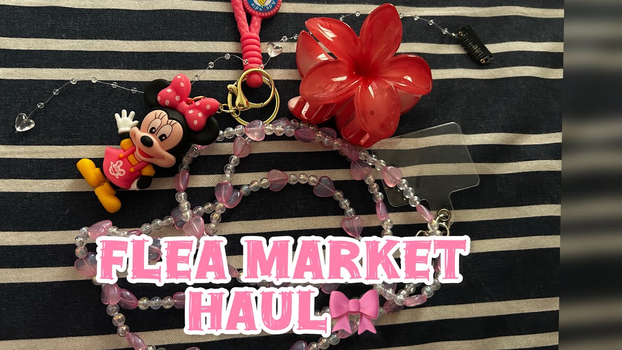 Flea market haul🎀#cute#cutest #haul#pink#pinterest #cutiee - YouTube