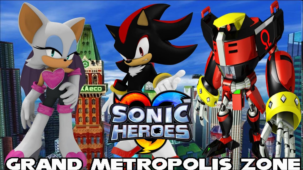 Sonic Heroes - Team Dark Playthrough - Part Two - Grand Metropolis Zone ...