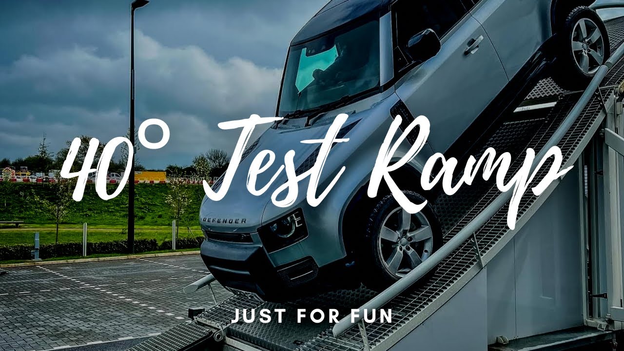Defender of Gravity: Conquering a 40° Ramp with Land Rover Syntner ...