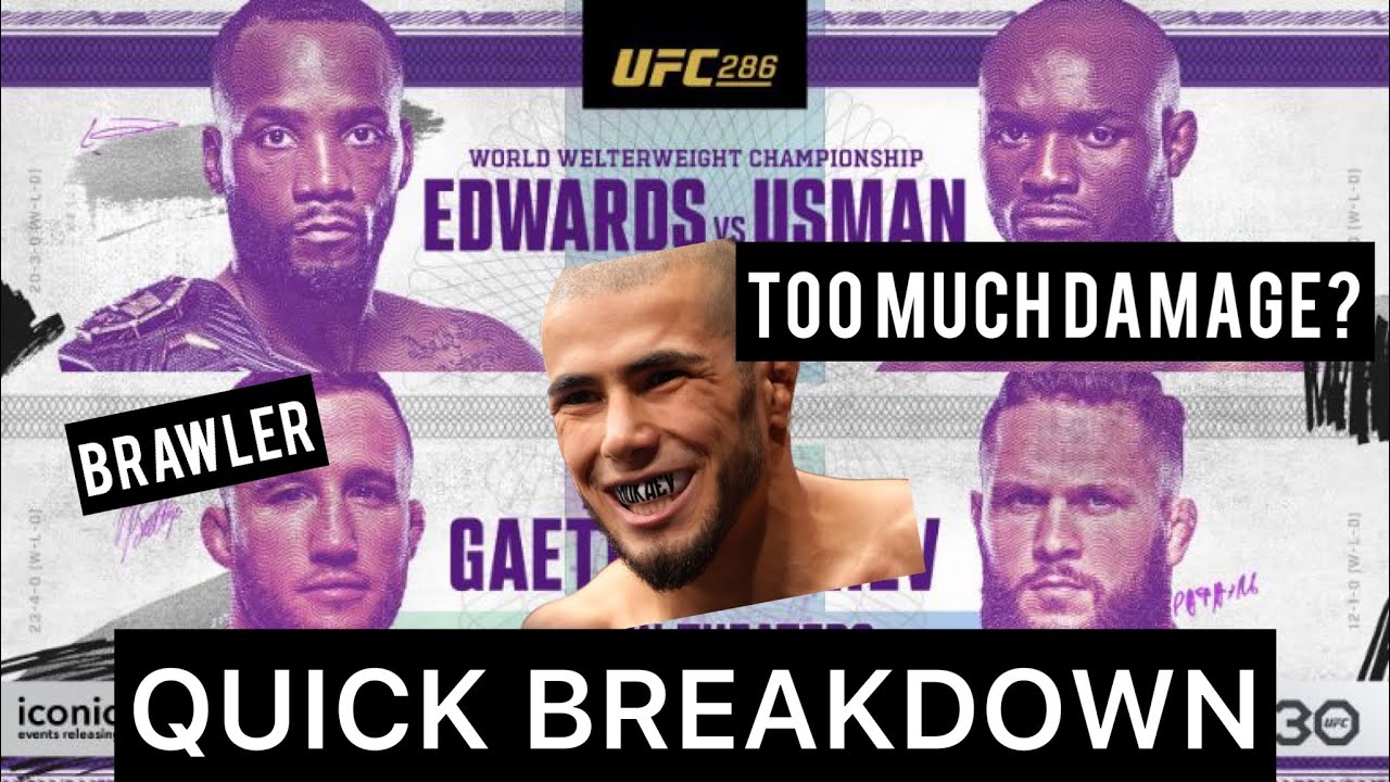 UFC 286: Edwards vs Usman FAST BREAKDOWN | UFC London picks and ...
