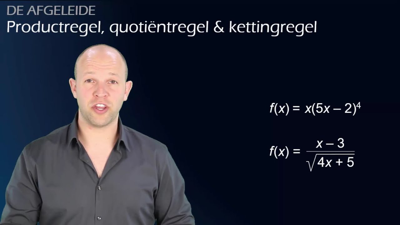 De kettingregel gecombineerd met de productregel en quotiëntregel (vwo ...