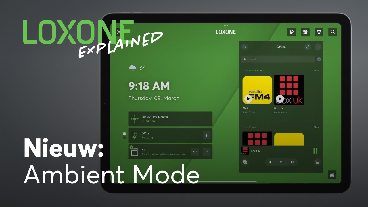 Nieuw: Loxone App - Ambient Mode | 2023 [4k] - YouTube