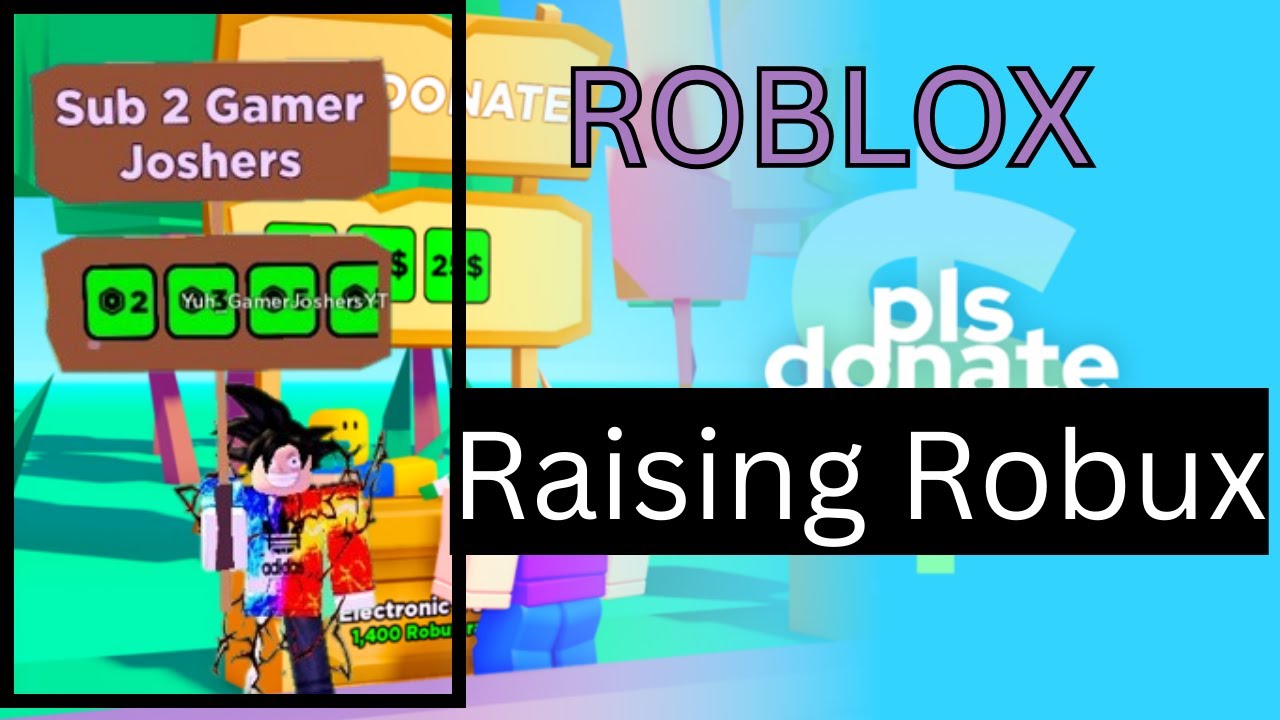Raising Robux in pls donate - YouTube