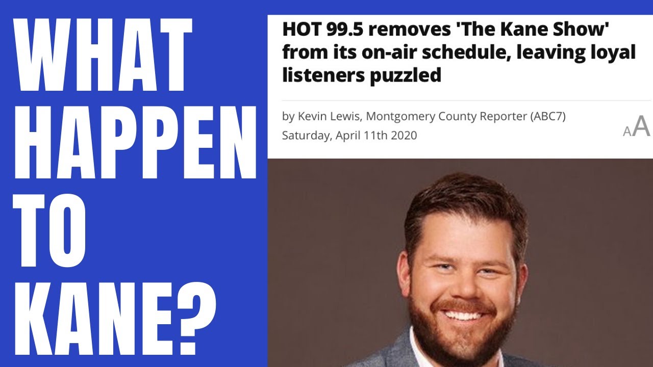 HOT 99.5 Removes The Kane Show: WHAT HAPPEN TO KANE? - YouTube