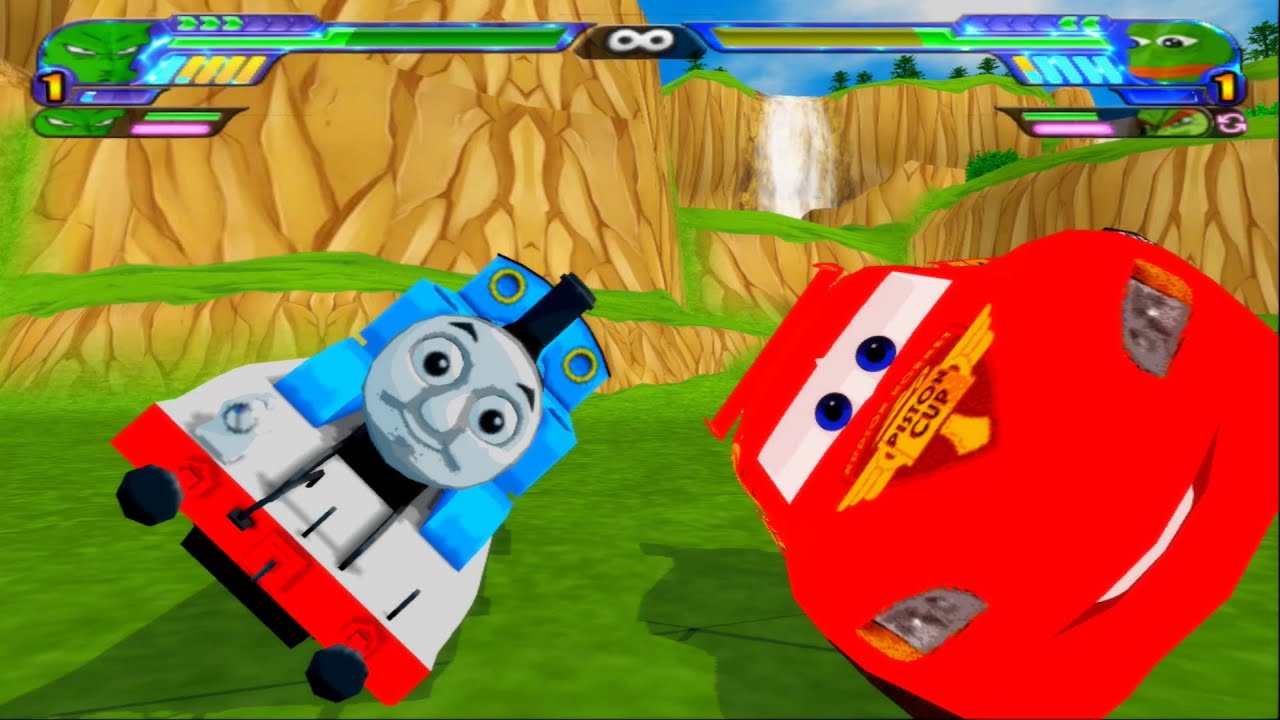 🔥 Thomas Tank Engine and Lightning McQueen FUSION | Dragon Ball Z ...