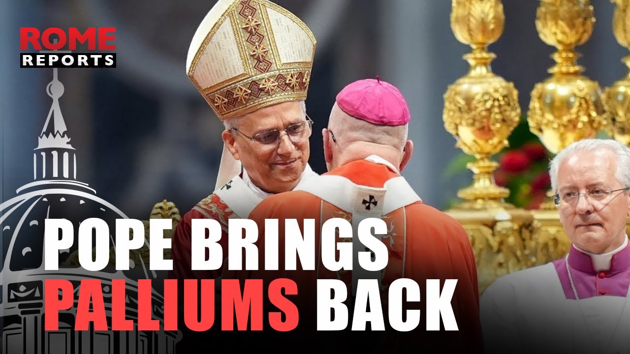 Pope Leo resumes the tradition of the imposition of palliums, which ...