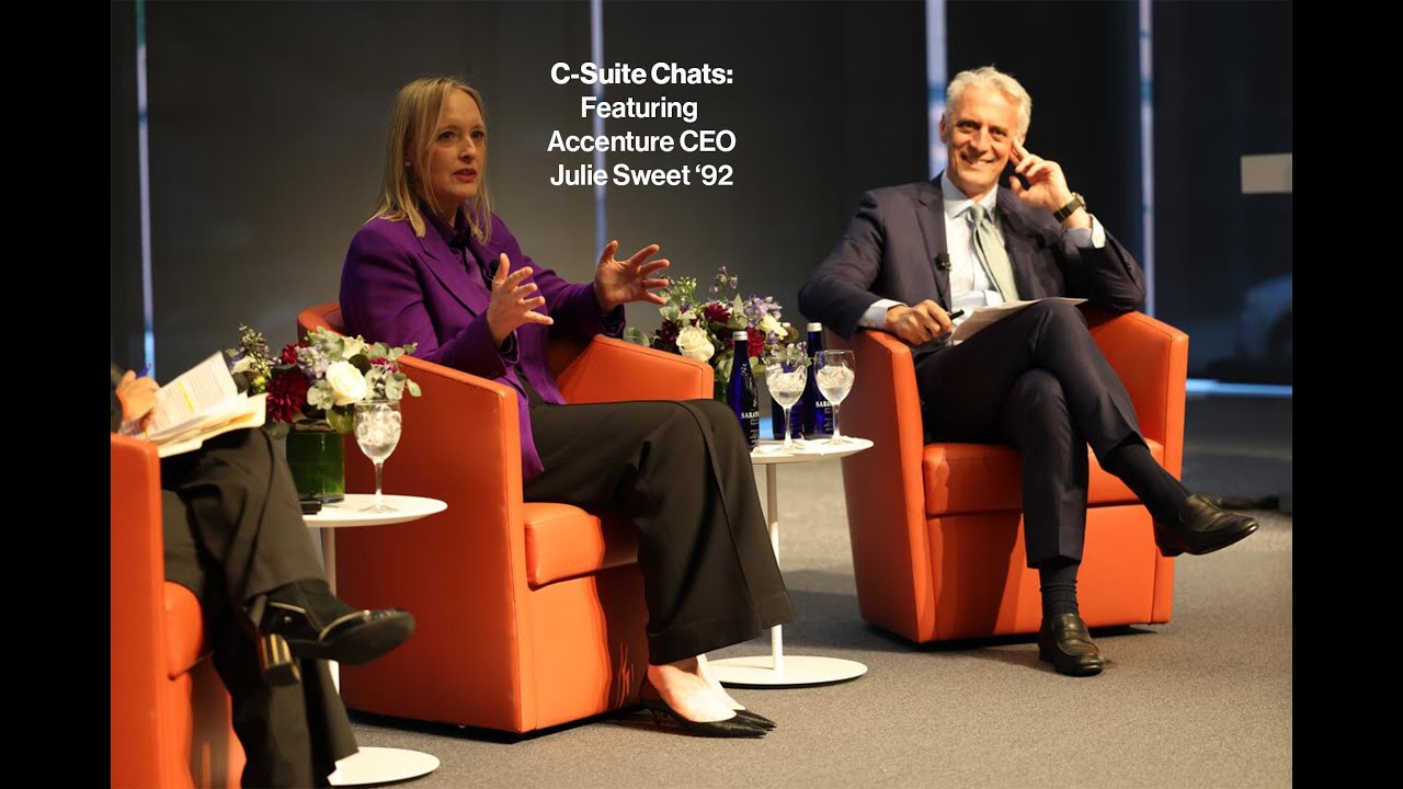Julie Sweet '92, CEO of Accenture, Talks the Future of Consulting - YouTube