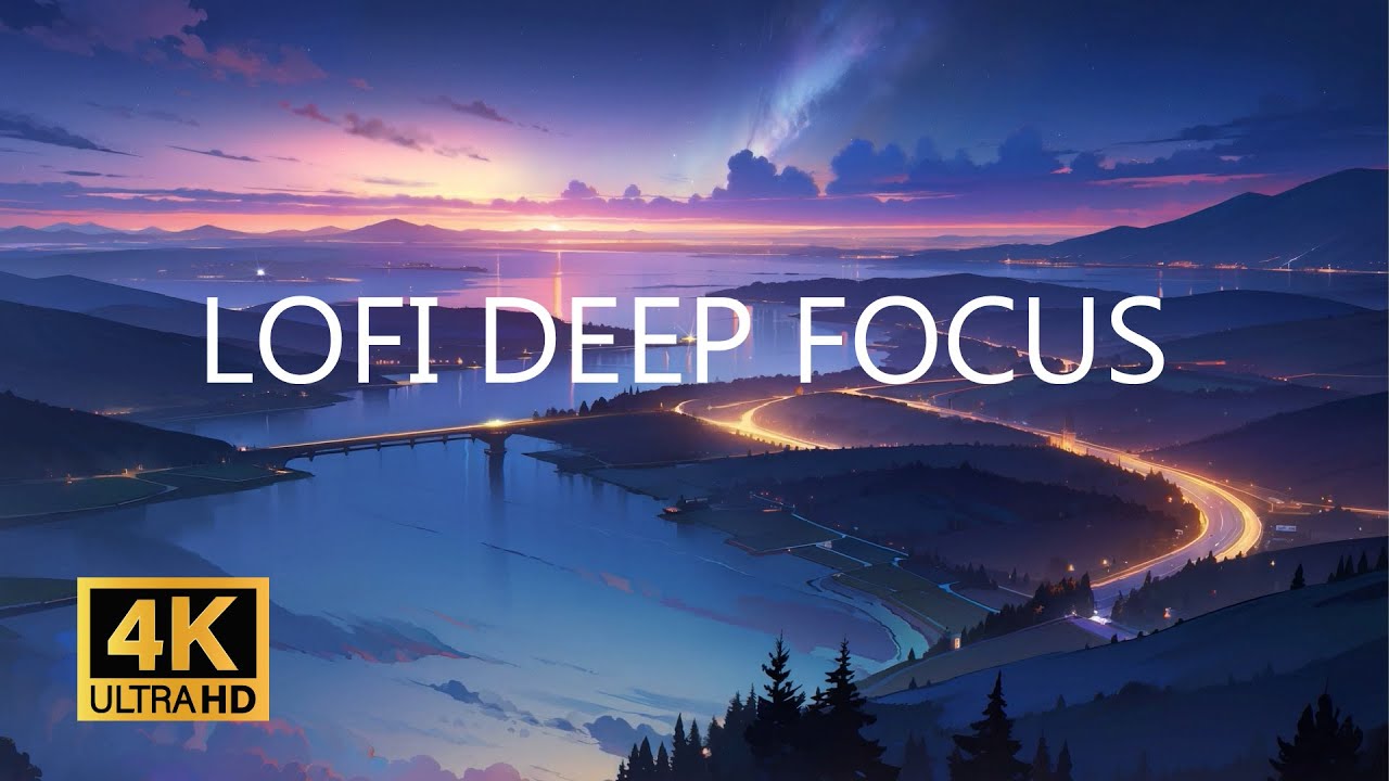 4K Lofi Chillhop for Deep Focus: Night City Background | Relaxing Music ...