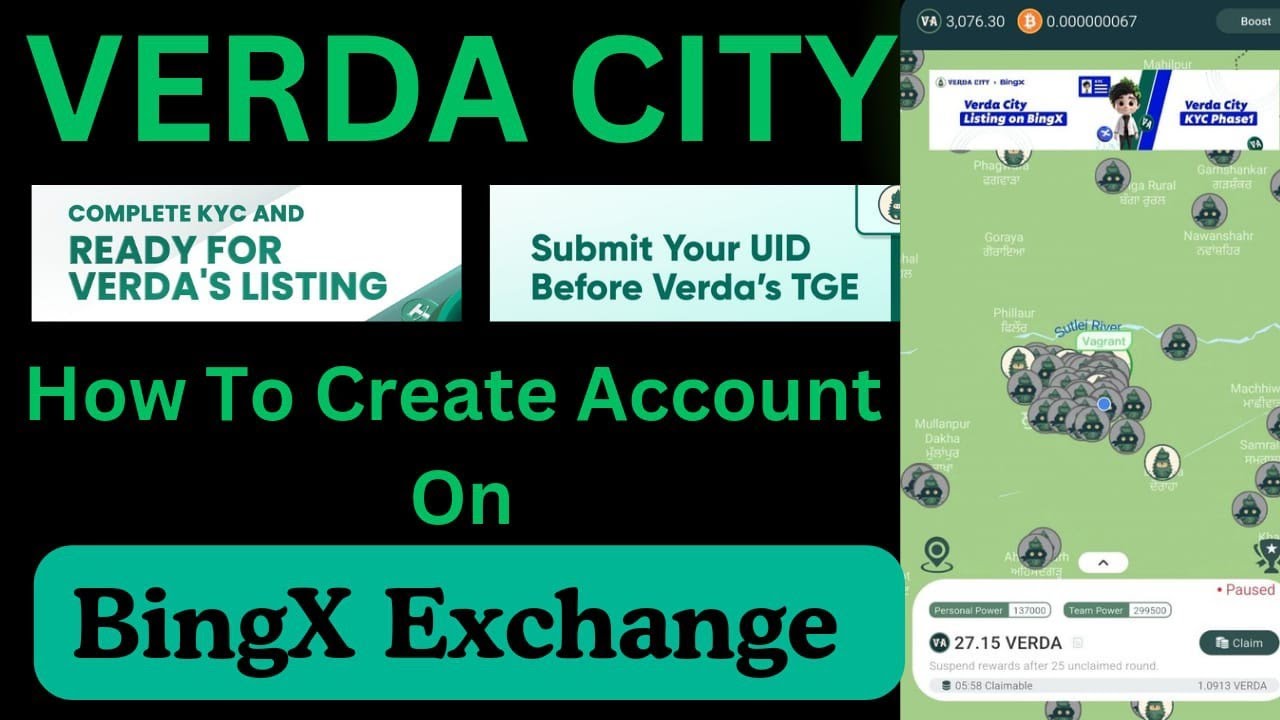 Verda City Kyc Full Process // BingX Exchange Registration Process ...