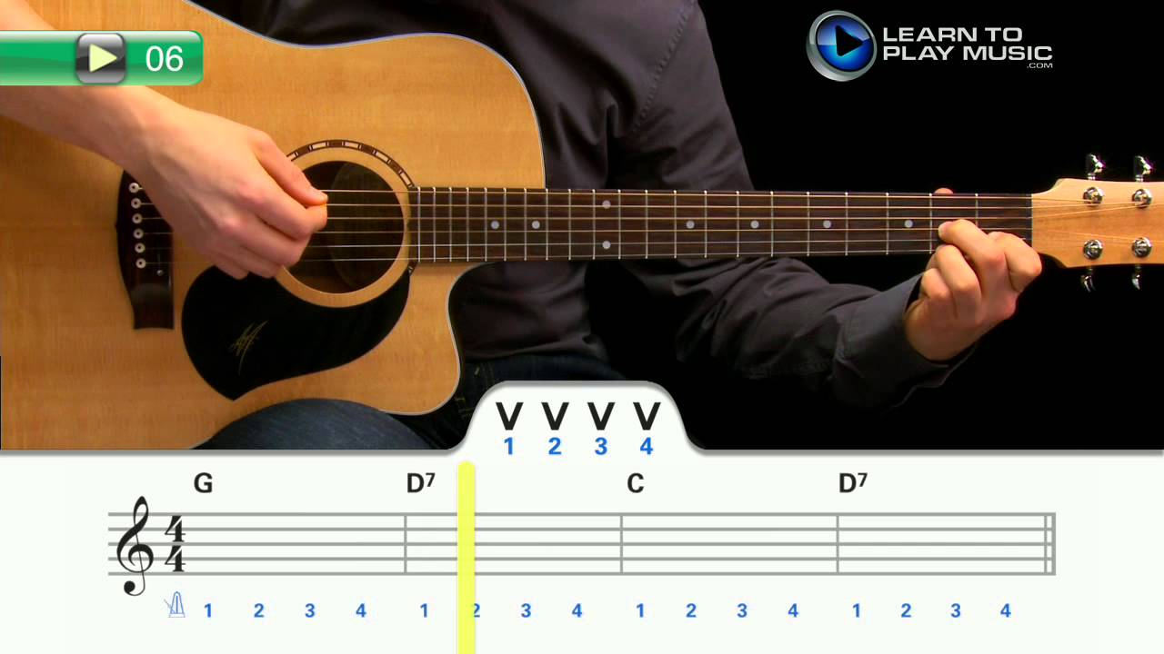 Ex006 How to Play Guitar - Guitar Lessons for Beginners - YouTube
