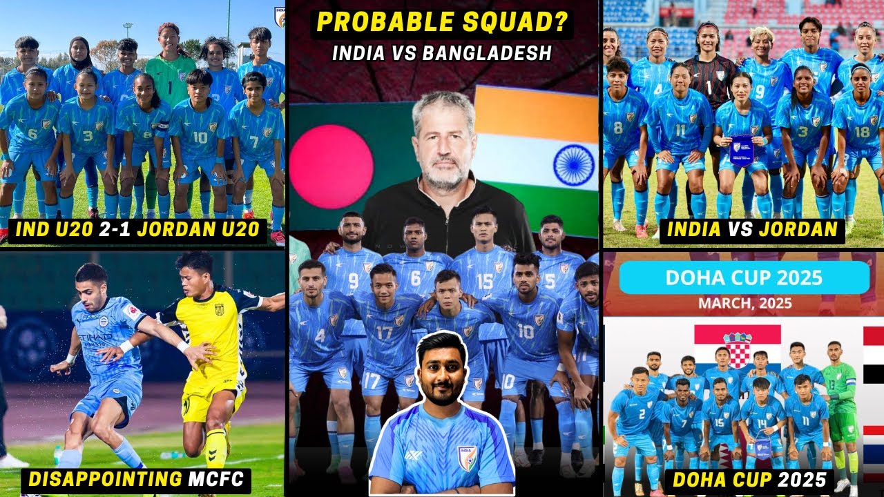 When will India's probable squad announce?|India vs Jordan|Ind U20 beat ...
