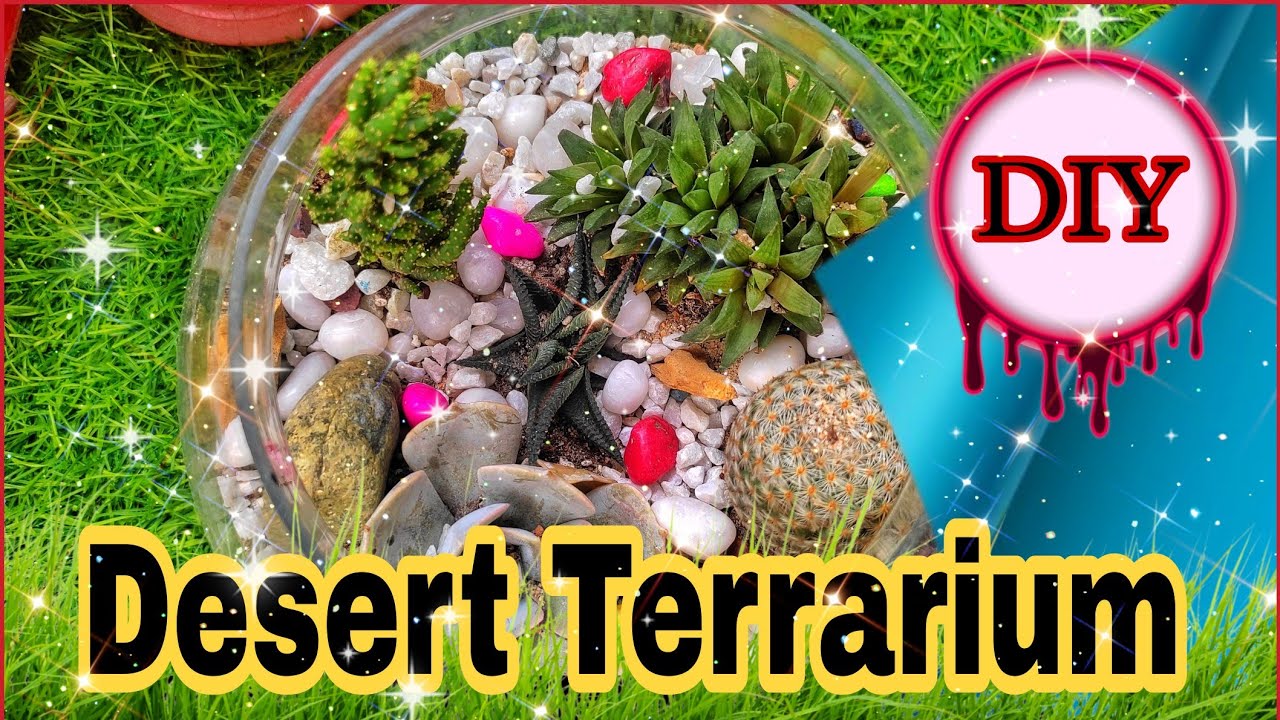 Desert Terrarium DIY🌵 Easiest way, step by step #desert #terrarium # ...
