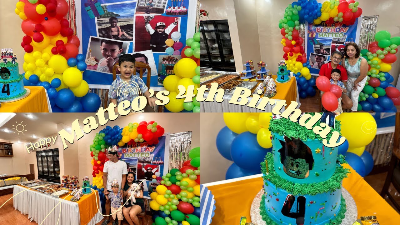 Happy 4th Birthday Matteo! - YouTube