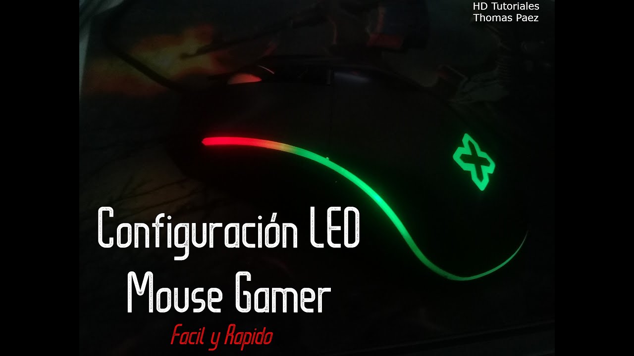 Configuracion RGB luces LED Mouse Gamer - YouTube