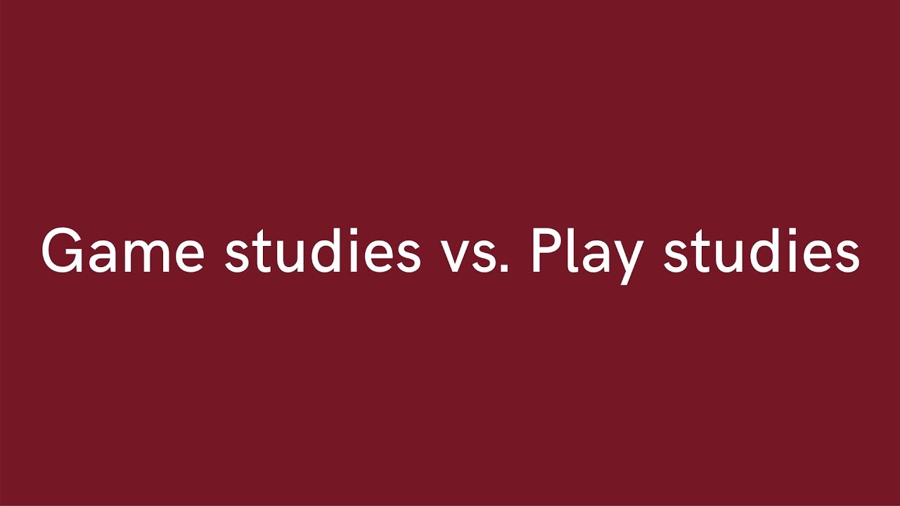 4.04 - Game studies vs. Play studies - Fanny Barnabé - YouTube