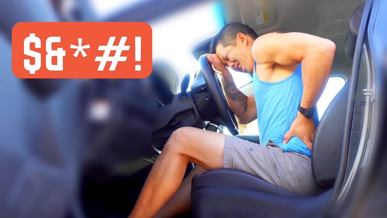 Fix Low Back Pain While Driving: Hamstrings and Abs - YouTube