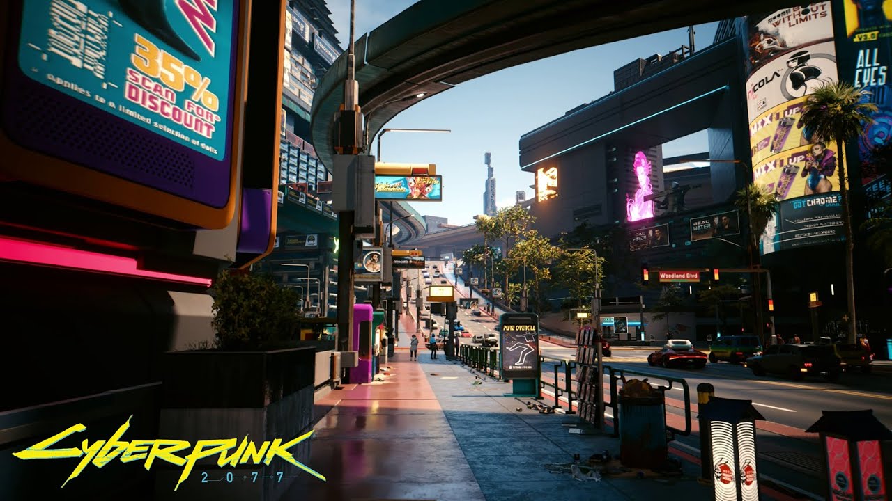 Immersive Daytime Walk Through the Heart of Night City | Cyberpunk 2077 ...