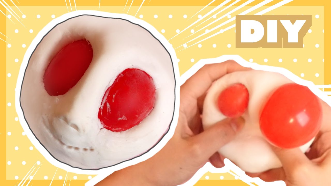 DIY Creepy Face Squishy Toy Tutorial - YouTube