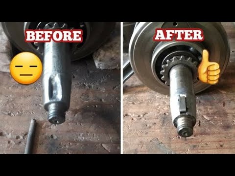 DIY CRANKSHAFT REPAIR (KUNYA) KEY WOODRUFF - YouTube