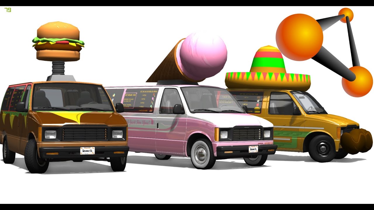 BeamNG.Drive Mod : Fast Food Vans - YouTube