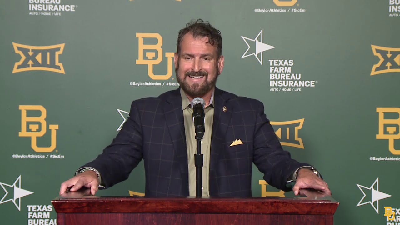 Baylor Athletics: Mack Rhoades Press Conference 9/21 - YouTube
