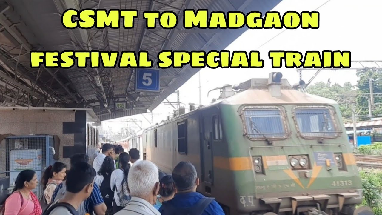 CSMT to madgaon festival special train 01151 | Thane to thivim ganesh ...