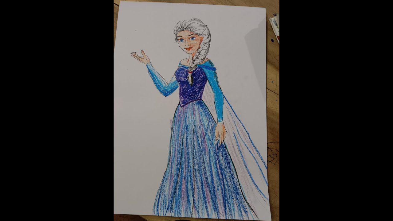How to Draw Disney Princess Elsa step by step || Disney Frozen ...