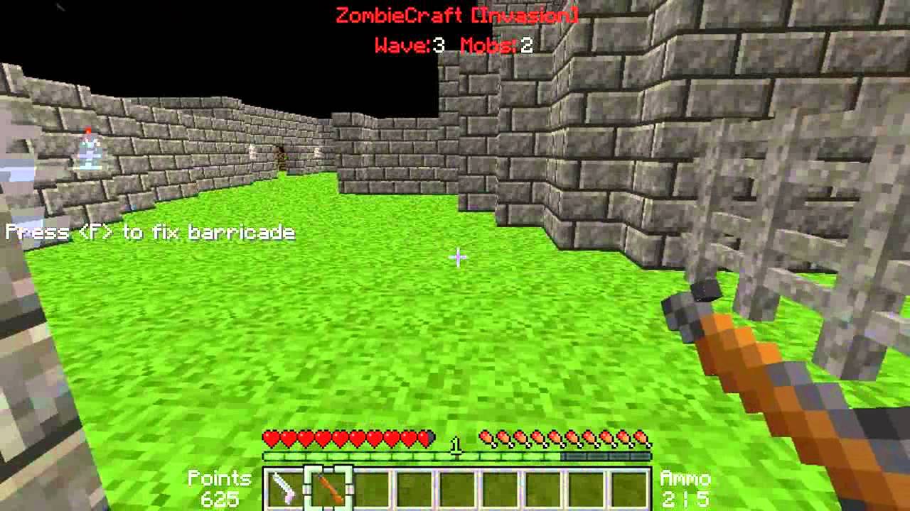 Minecraft Mod: ZombieCraft Ep.1 Invasion - YouTube