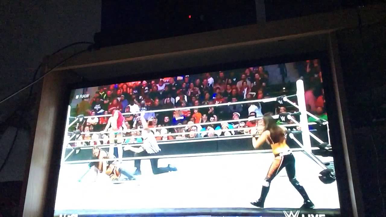Wwe raw December 7, 2015 clip part 5 team bad vs team Bella - YouTube