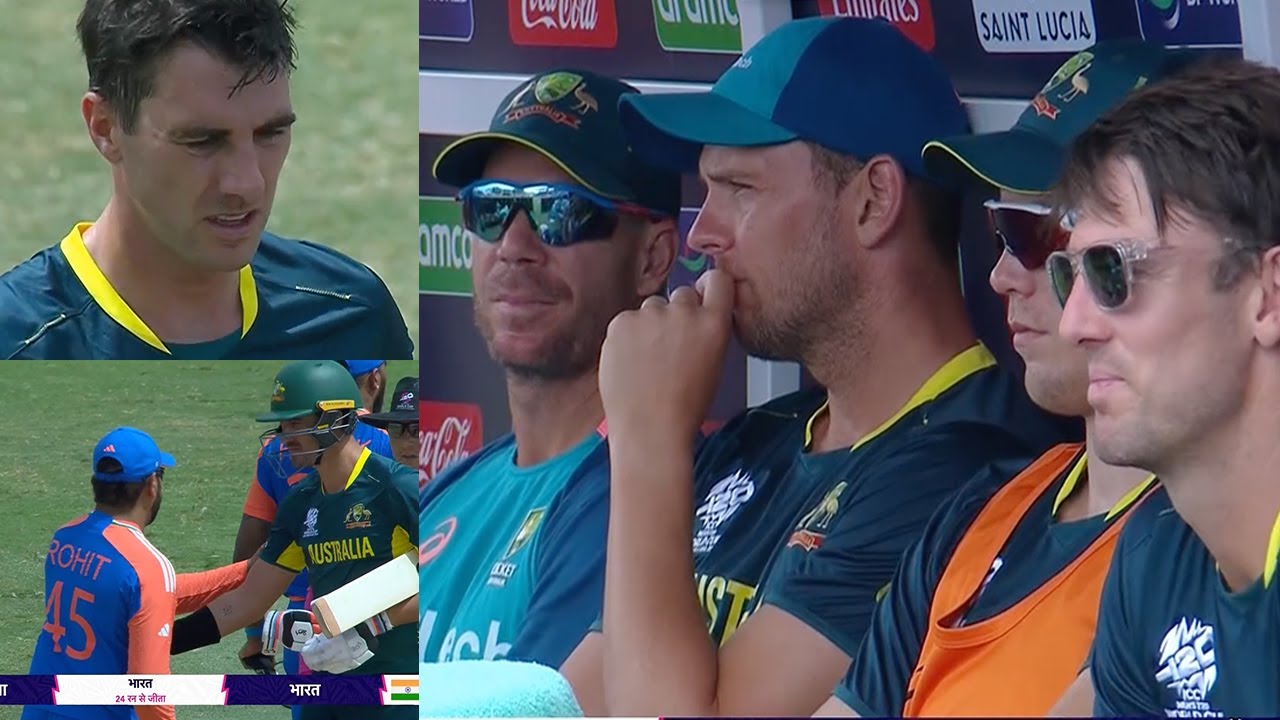 Australia Players Sad after Losing vs India and OUT From T20 WC 2024 ...