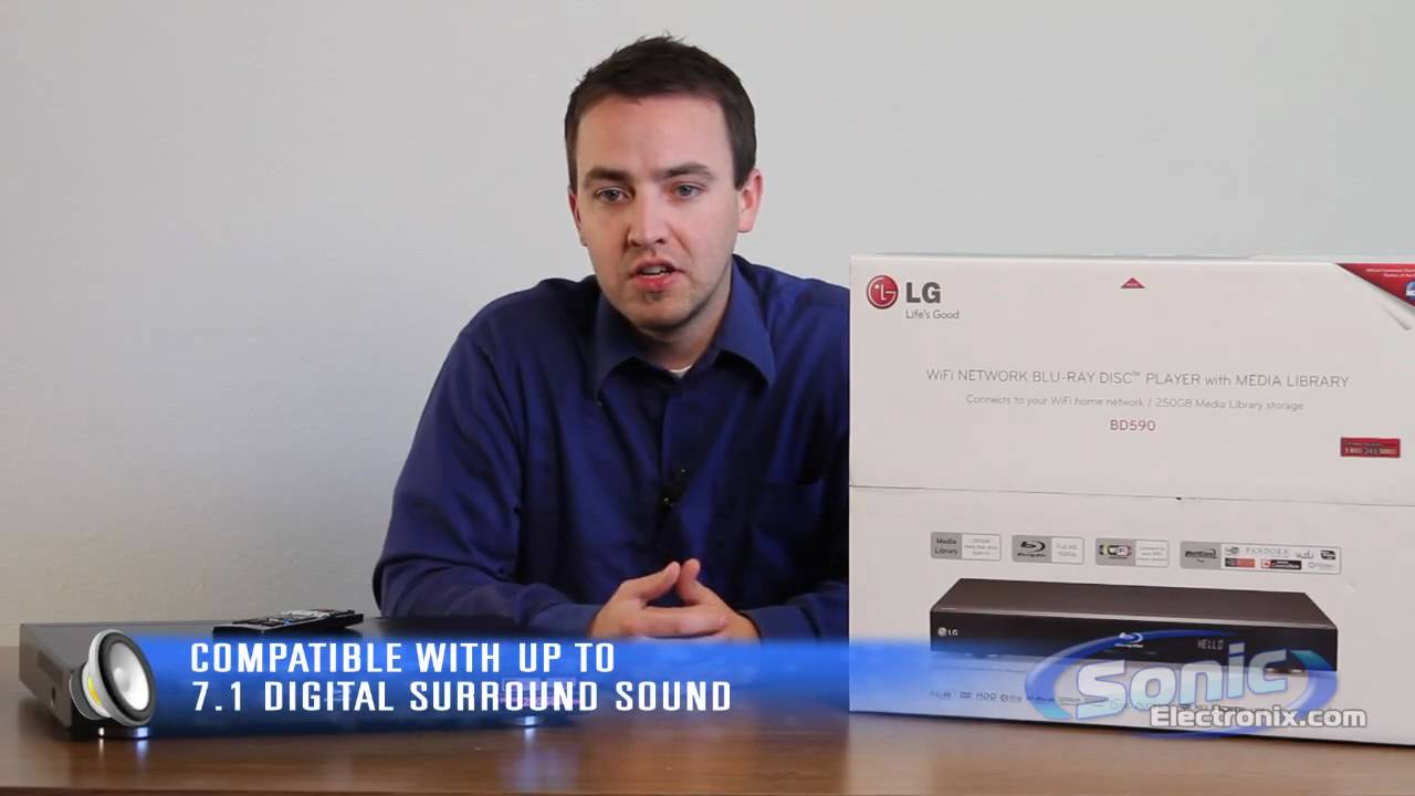 LG BD590 Blu-Ray Disc Player w/ Hard Drive - YouTube
