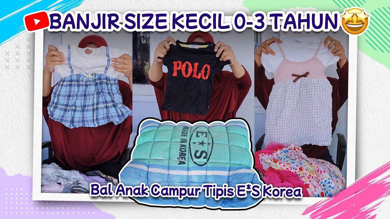 BAL BAJU ANAK BANYAK SIZE KECIL | BAJU ANAK CAMPUR TIPIS E*S KOREA ...