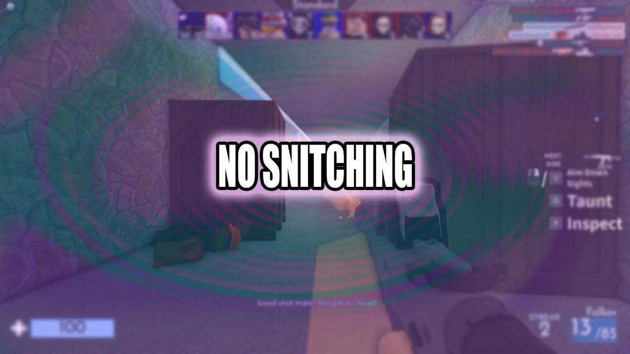NO SNITCHING (Roblox Arsenal Montage) - YouTube