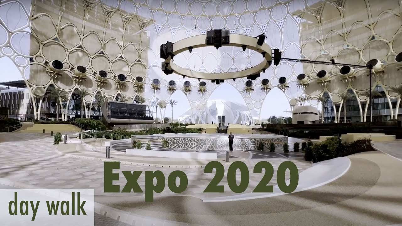 walk Expo 2020 exhibition 4K 🏛| day walk ☀️ | music 🎶 | February 2023 ...