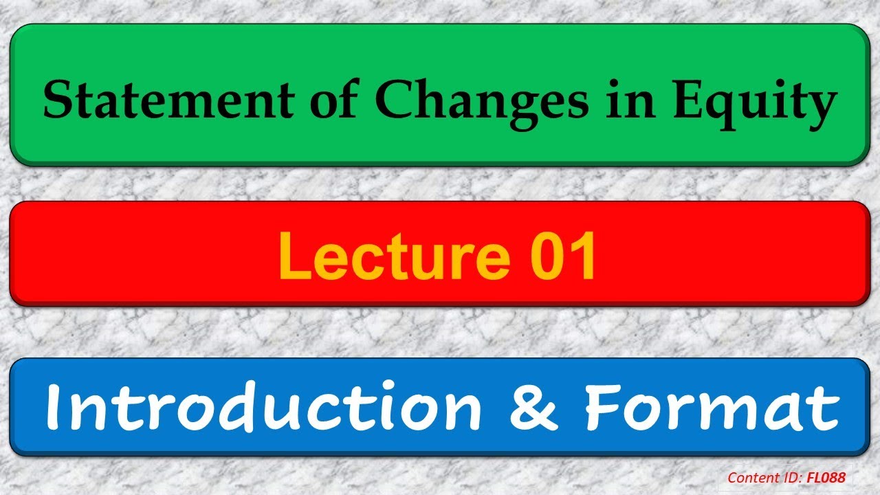 Lecture: Introduction & Format | Statement of Changes in Equity (FL088 ...