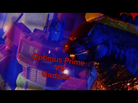 Optimus Prime V Godzilla (stop motion) - YouTube