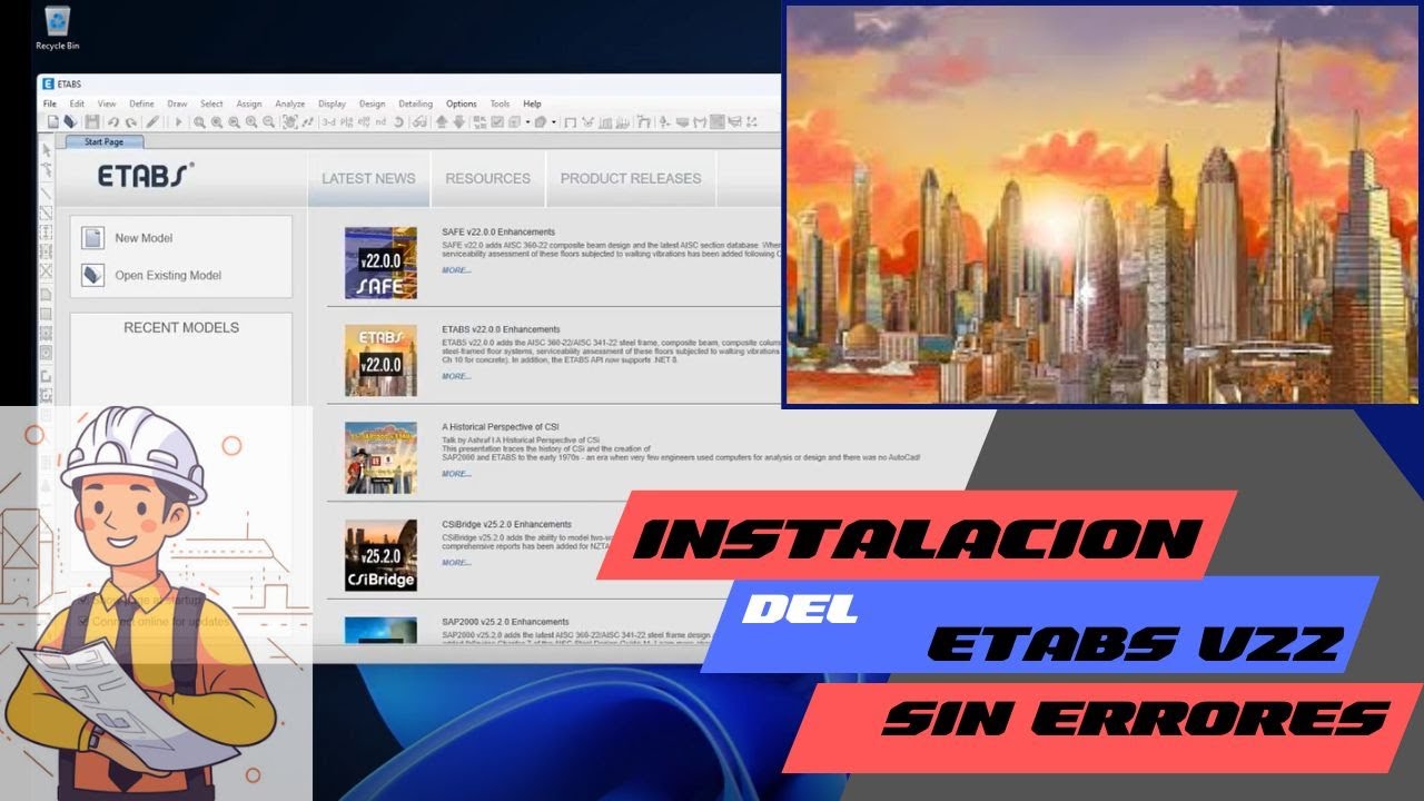Cómo Instalar ETABS v22 SIN ERRORES - YouTube