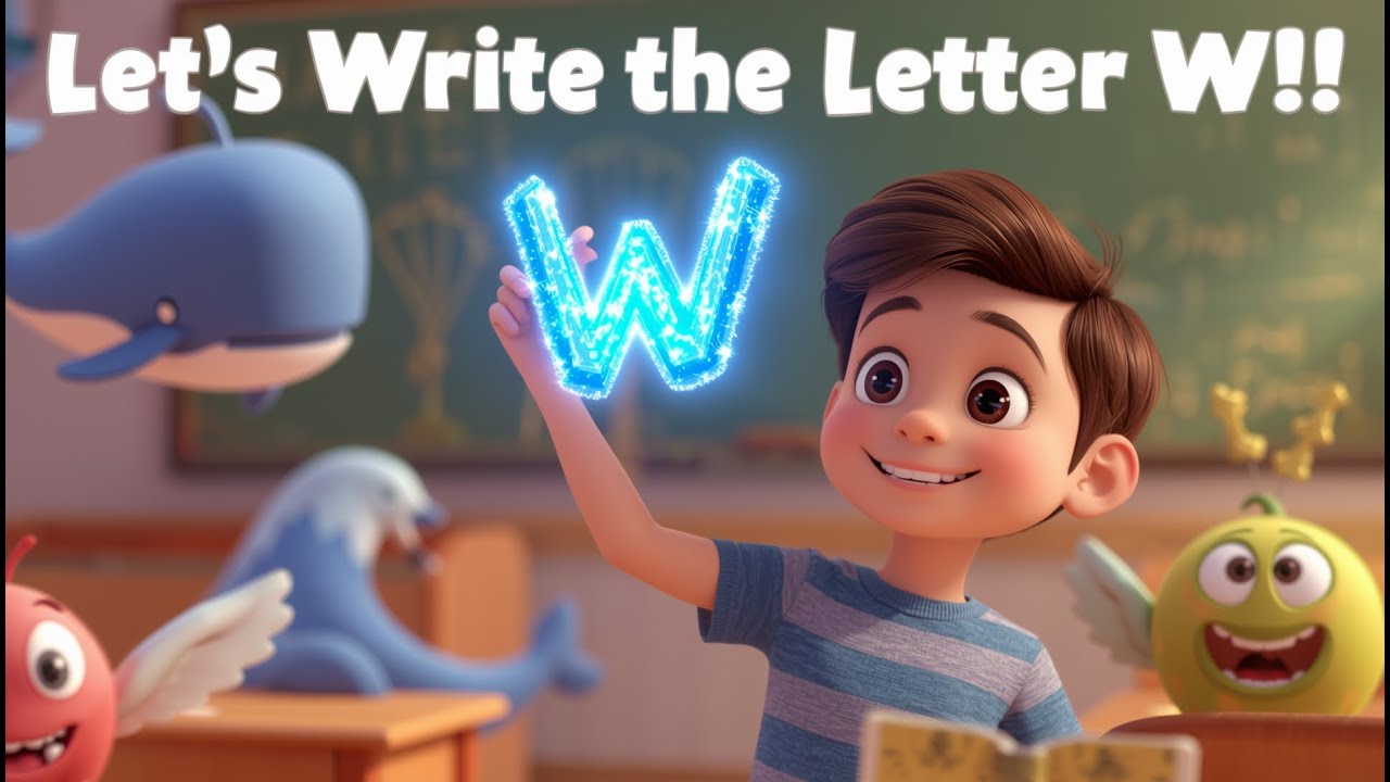 Let's write the letter W - YouTube