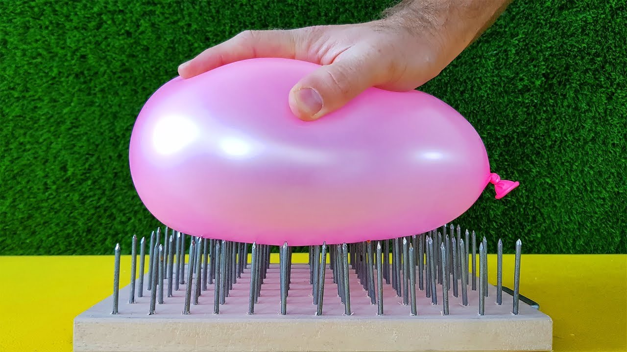 EXPERİMENT !! Nails VS Balloon - YouTube