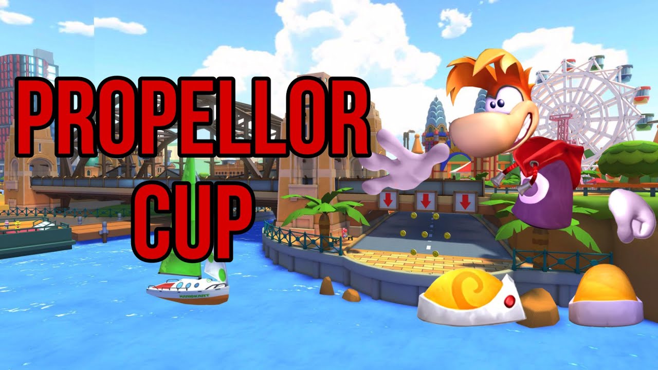 rayman kart 8 deluxe propellor cup - YouTube