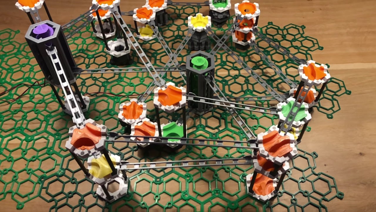 Marble track - stacked towers - YouTube