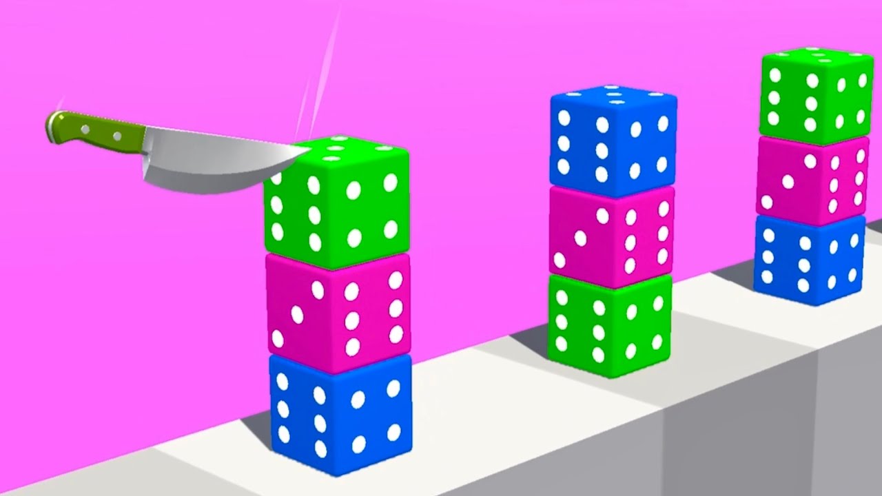 Slice it all! Very satisfying and relaxing slicing game - YouTube