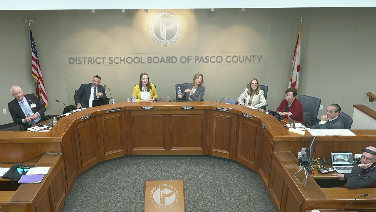 Pasco County School Board Meeting- February 20, 2024 - YouTube
