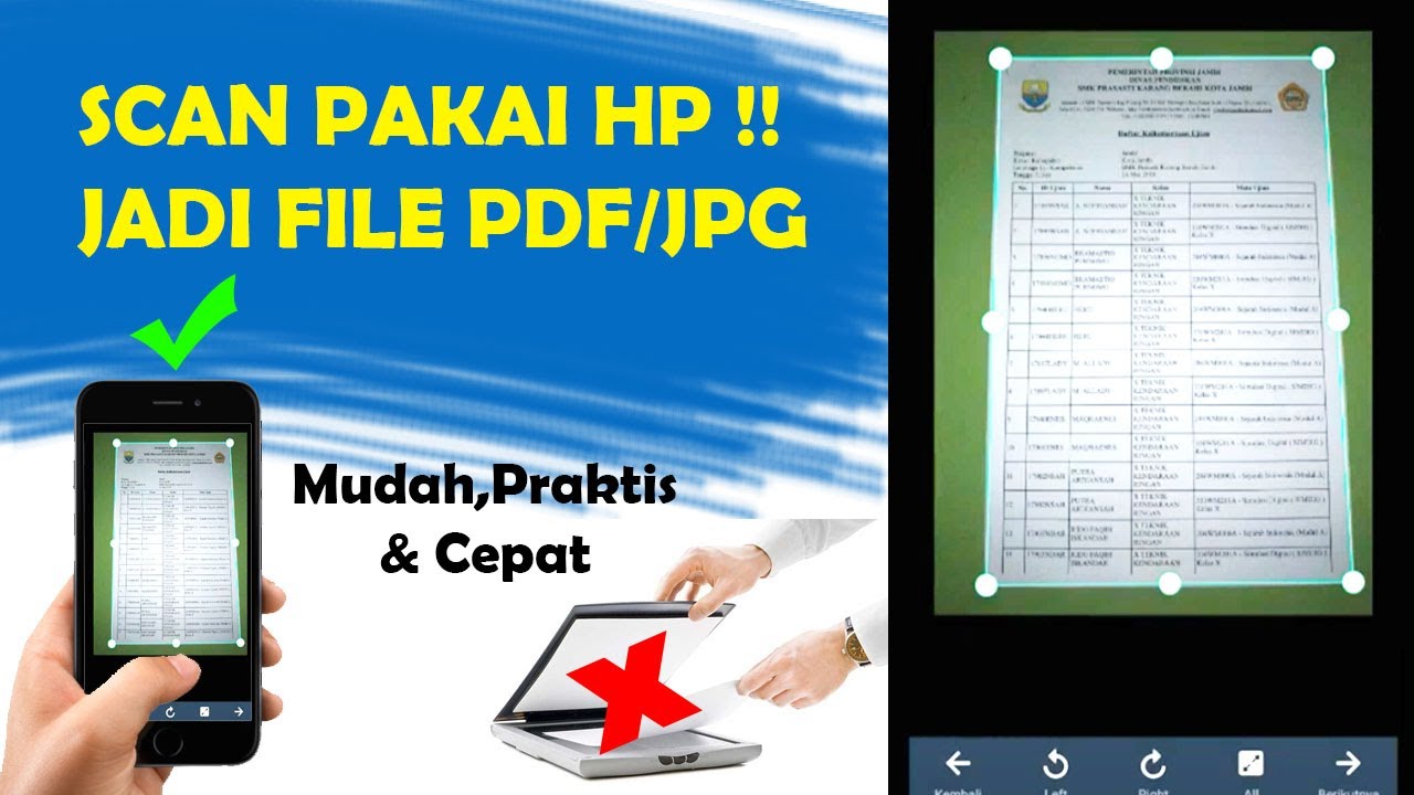 Tutorial Scan Dokumen Pakai HP Android - YouTube
