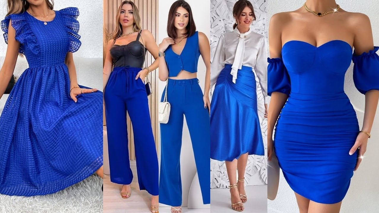 LINDOS OUTFITS EN COLOR AZUL\ COMO COMBINAR EL AZUL REY EN TUS LOOKS ...