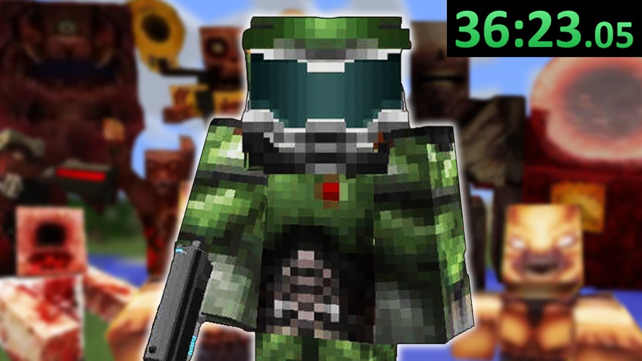 DOOM Minecraft Mod Any% Nightmare Speedrun || MDSR Summer '23 - YouTube