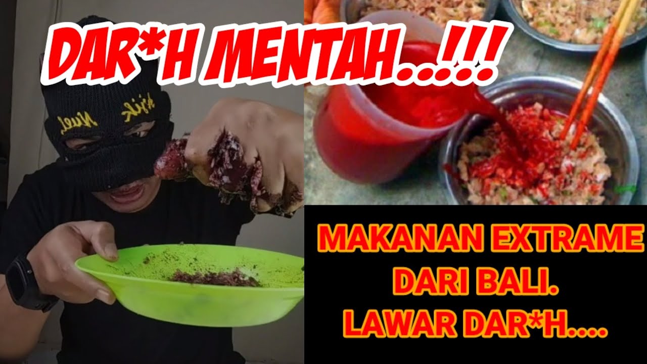 makan lawar bali dar*h mentah - makanan extrame dari buleleng - YouTube