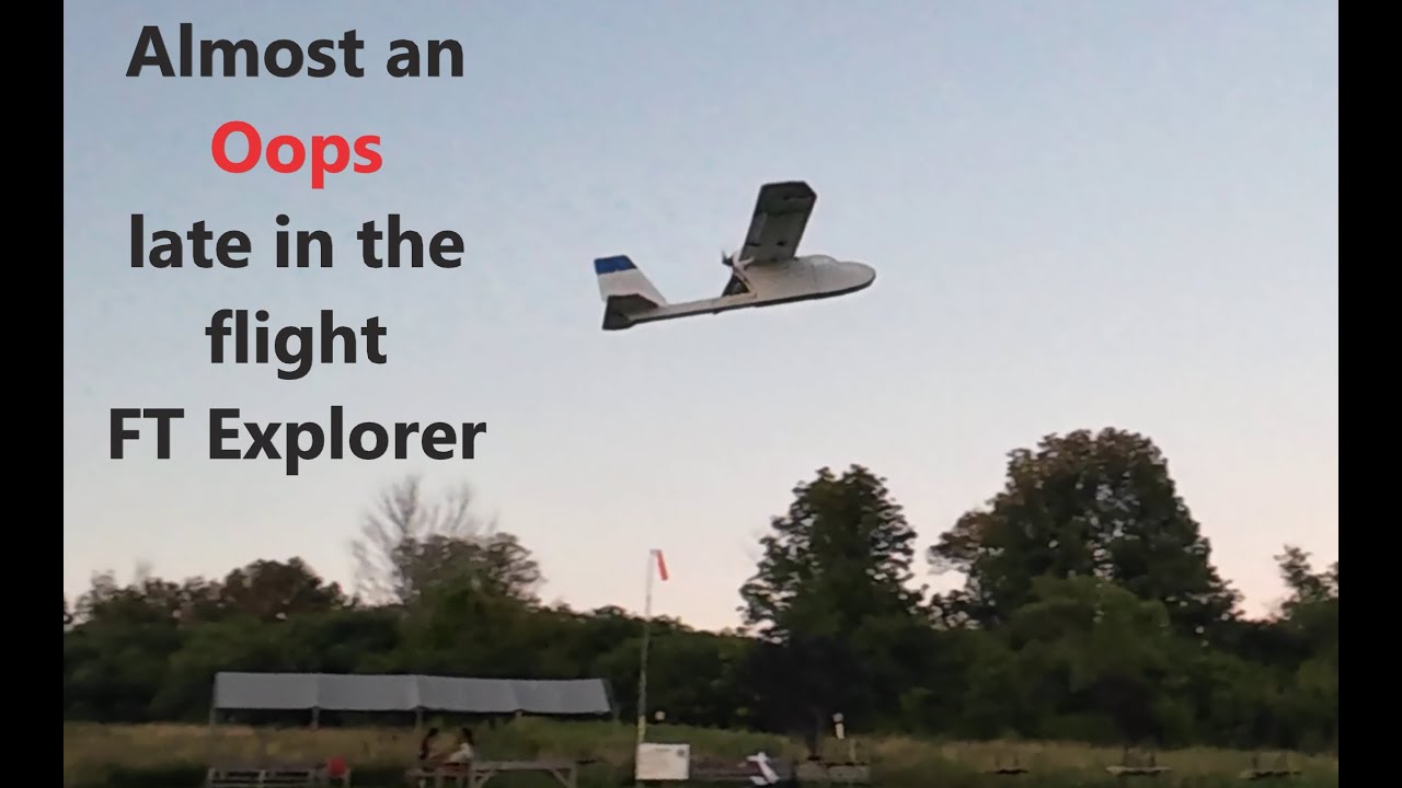 An oops event late in the flight of the FT Explorer during flight 10 - YouTube