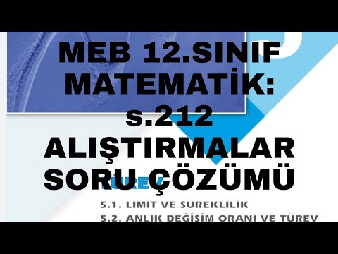 MEB 12.SINIF MATEMATİK(s.212) \