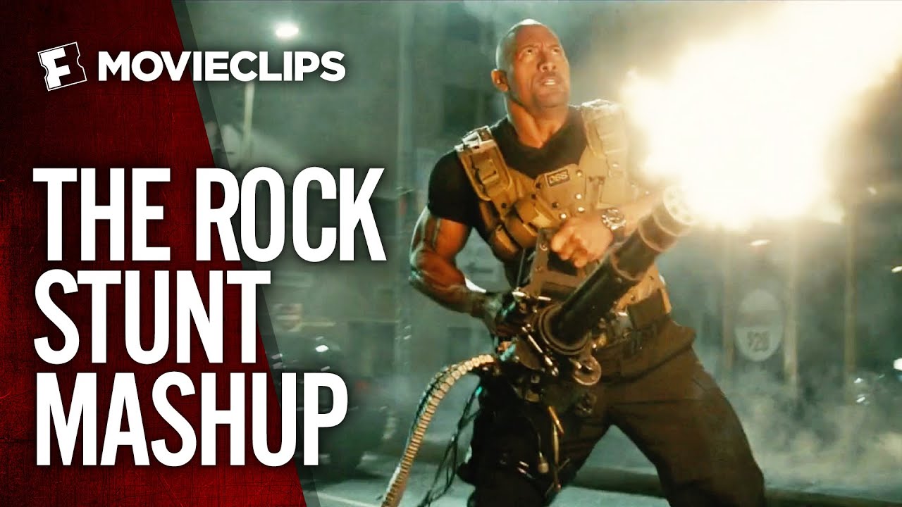 Dwayne 'The Rock' Johnson Stunt Mashup (2015) HD - YouTube